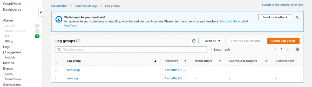Set Up CloudWatch Monitoring and Logging